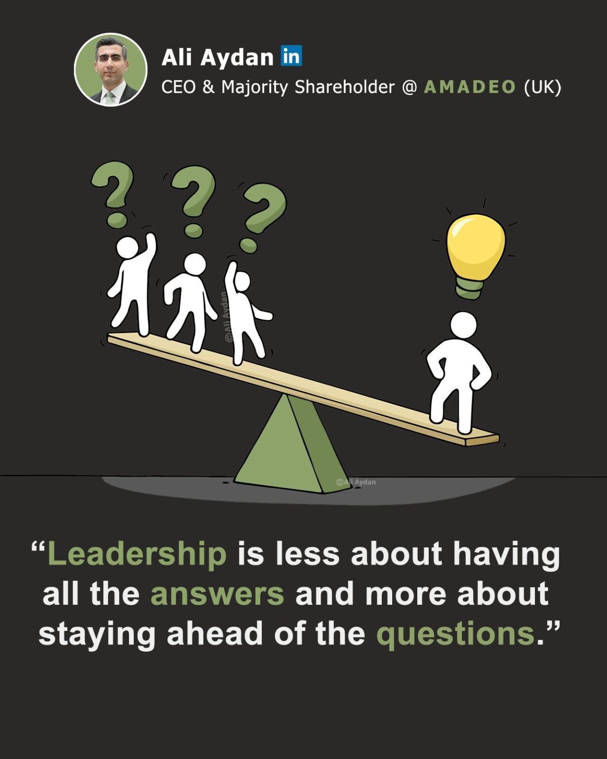 Ali Aydan: How I shifted my approach to leadership