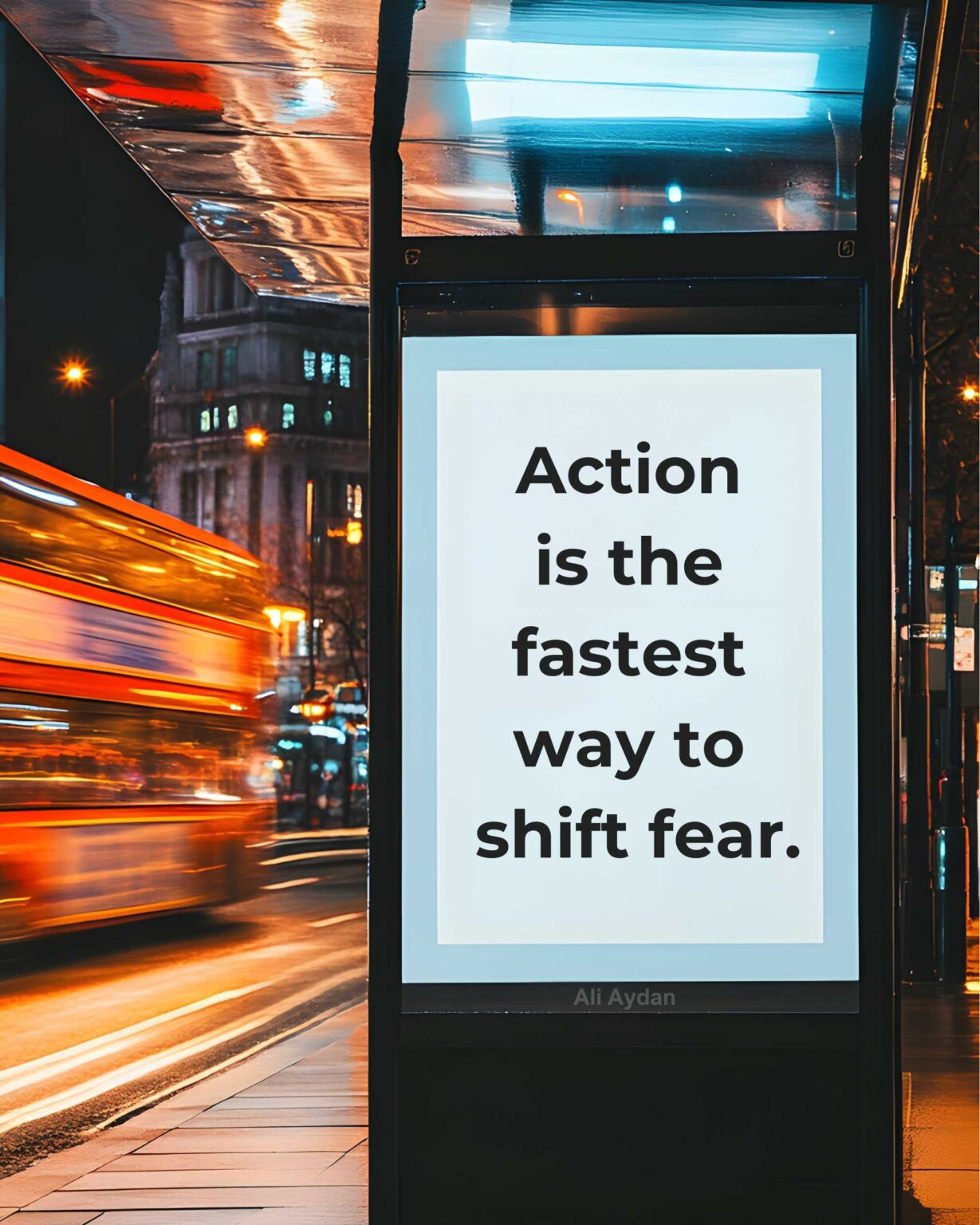 Ali Aydan: Fear Stays Until You Move